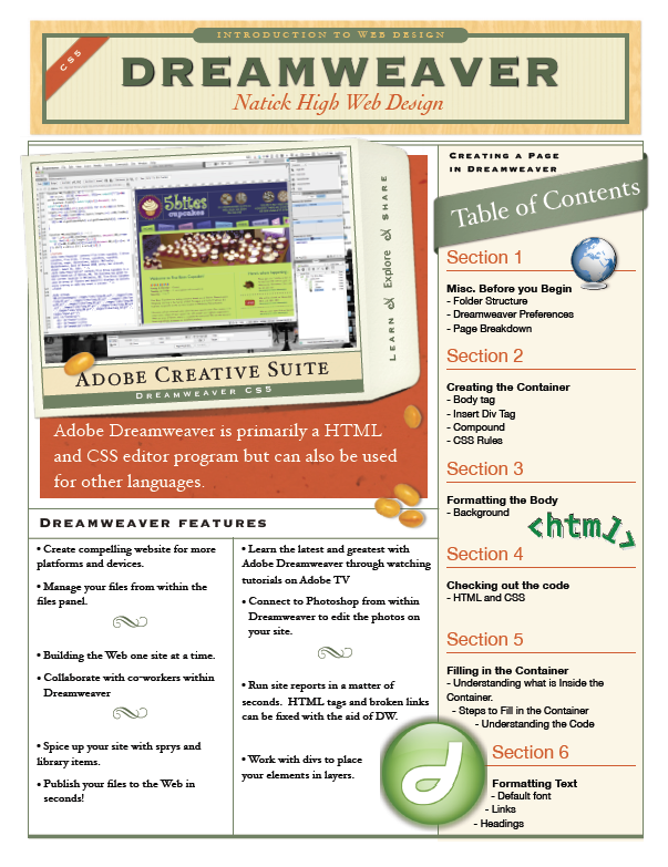 Dreamweaver Handbook (for beginners) | Adobe Education Exchange