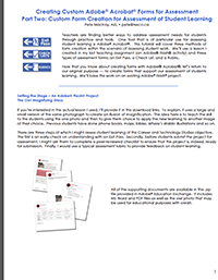 Creating Custom Adobe® Acrobat® Forms for Assessment Part Two: Custom ...