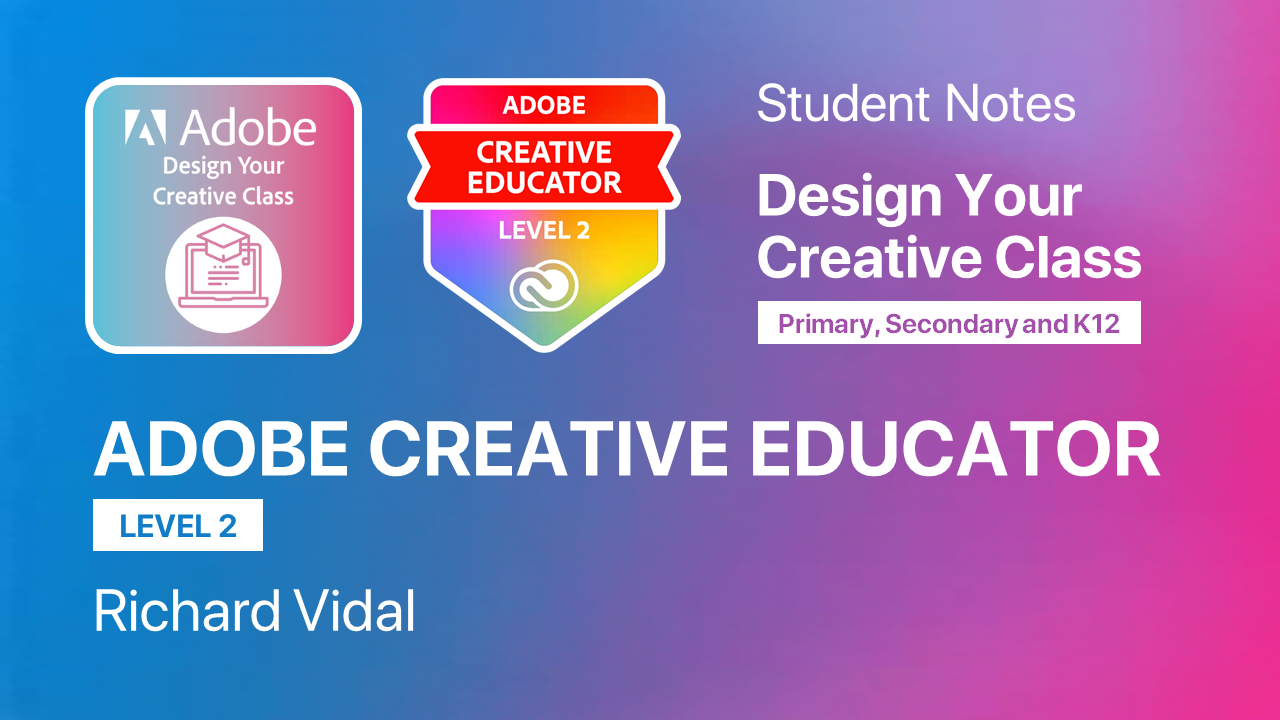 Student Notes for Create Your Creative Class (ACE Level 2) | Adobe ...