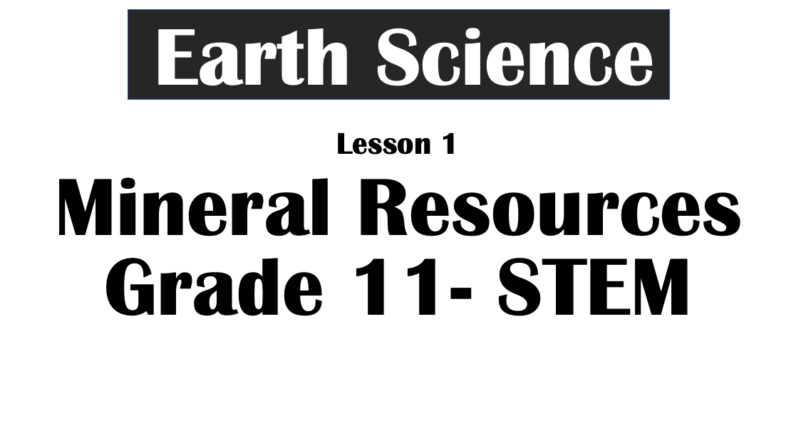 Earth Science: Mineral Resources | Adobe Education Exchange