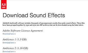 Sound Fx libraries | Adobe Education Exchange