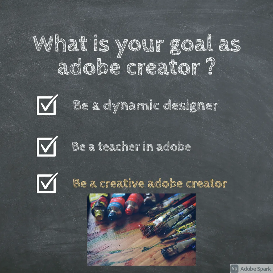 Goal to be adobe creator | Adobe Education Exchange