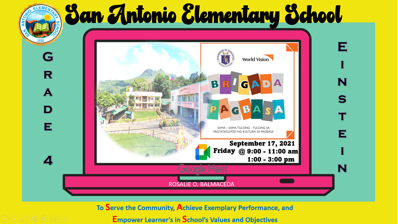 Brigada Pagbasa for grade four Learners Online | Adobe Education Exchange