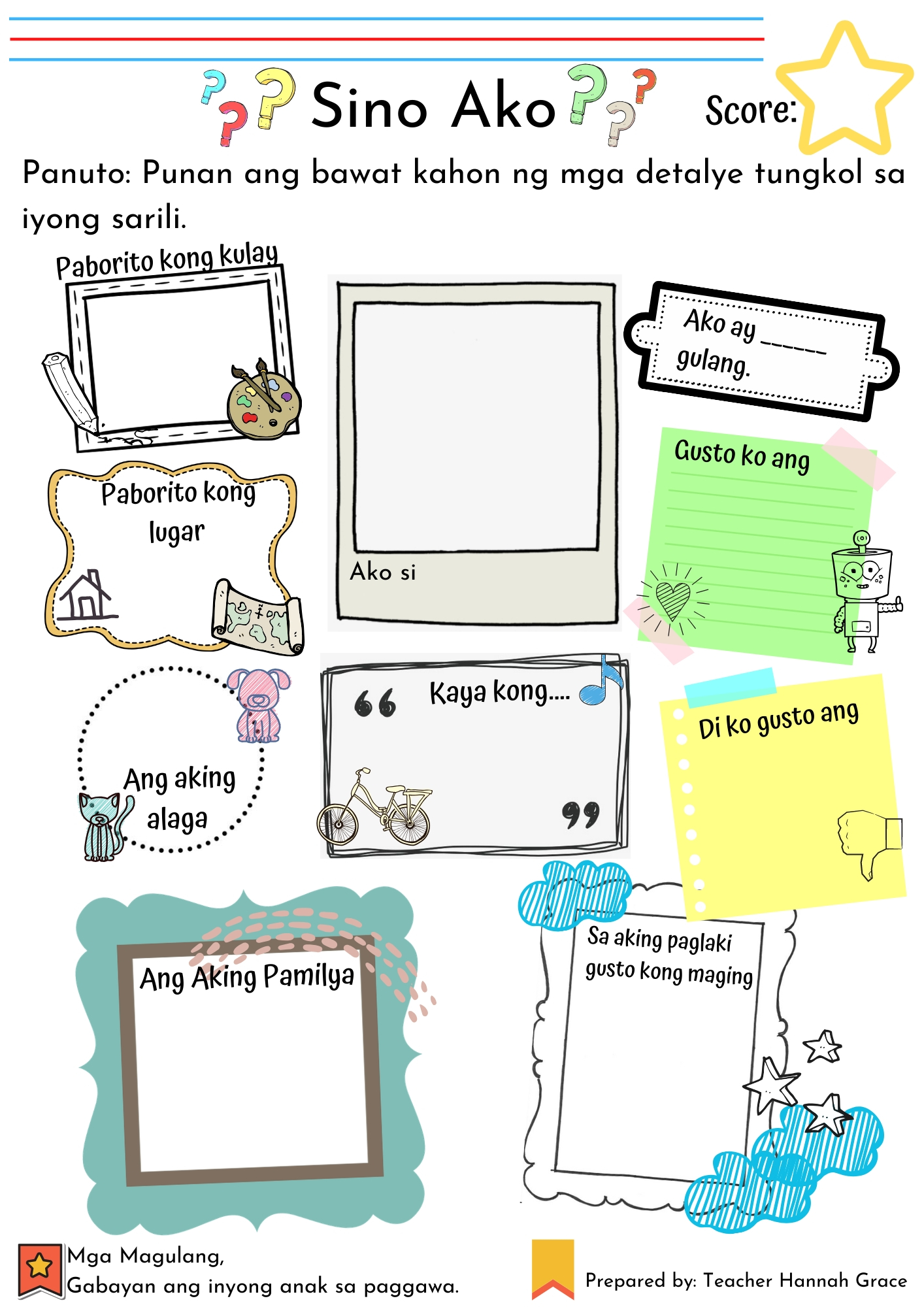 A Scrapbook Material for Filipino Learners on Knowing Oneself | Adobe ...
