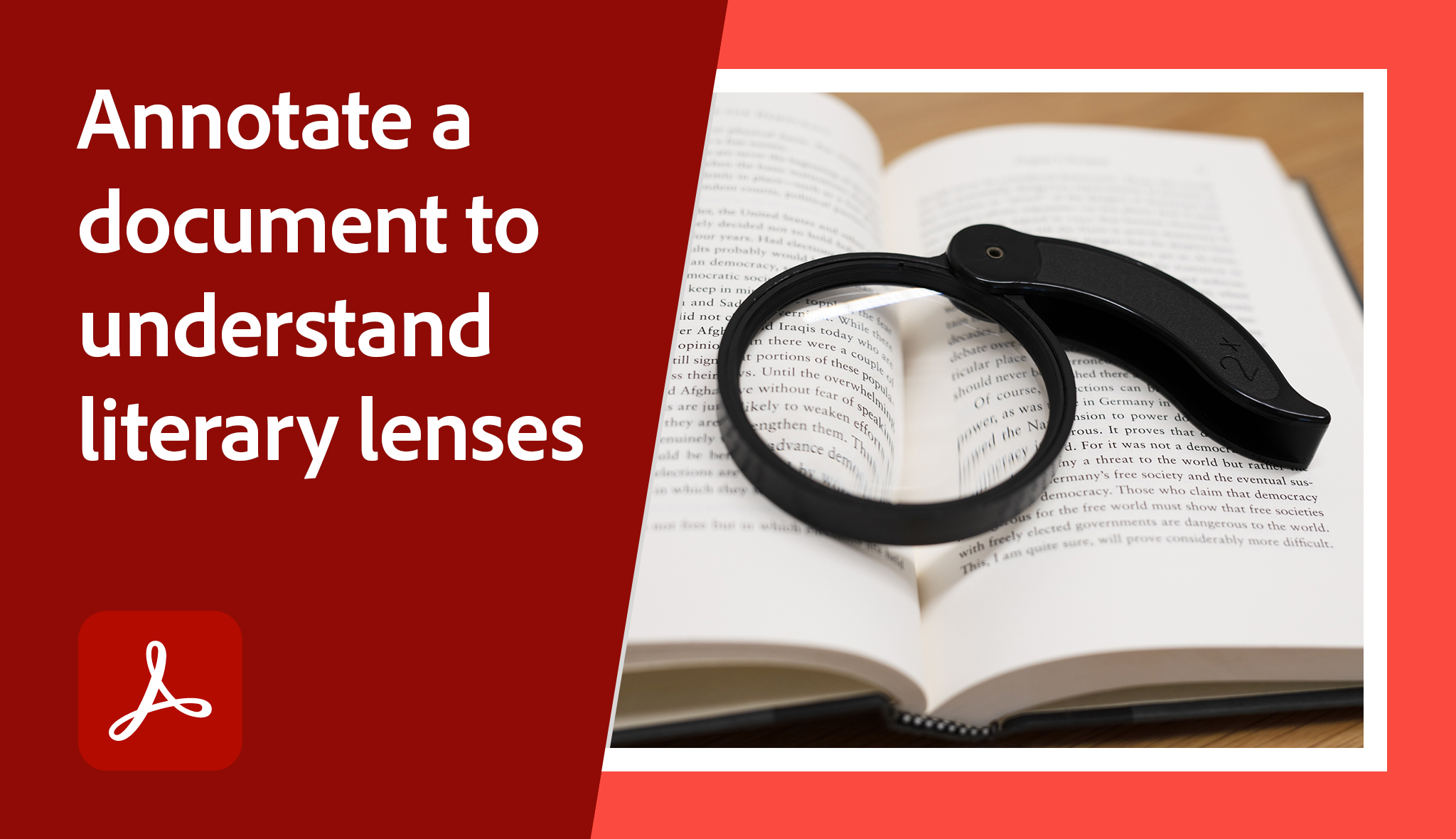 Annotate a document to understand literary lenses | Adobe Education ...