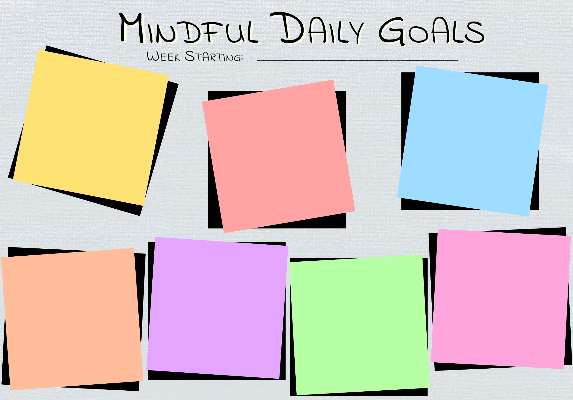 Mindful Daily Goals TEMPLATE | Adobe Education Exchange