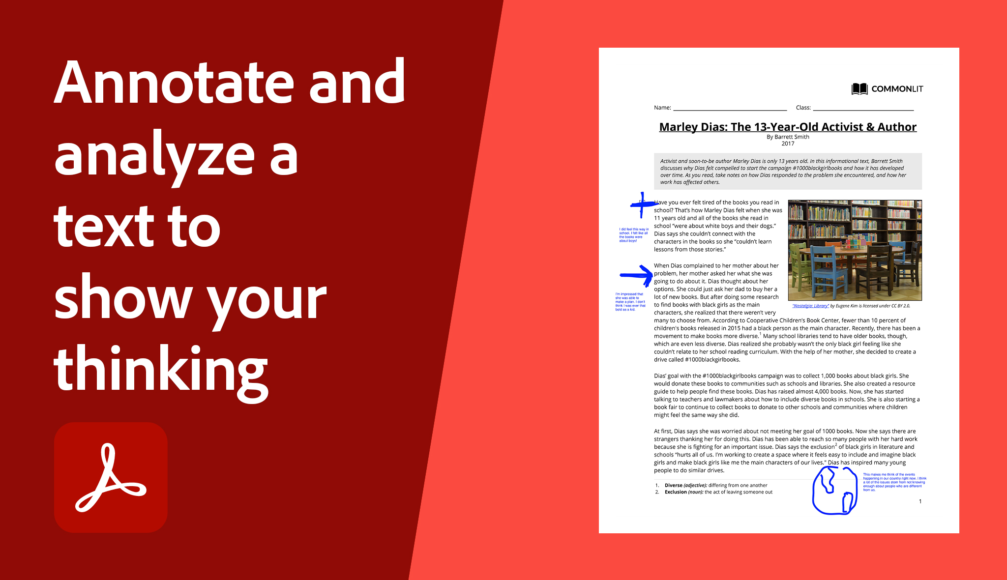 Annotate and analyze a text to show your thinking | Adobe Education ...