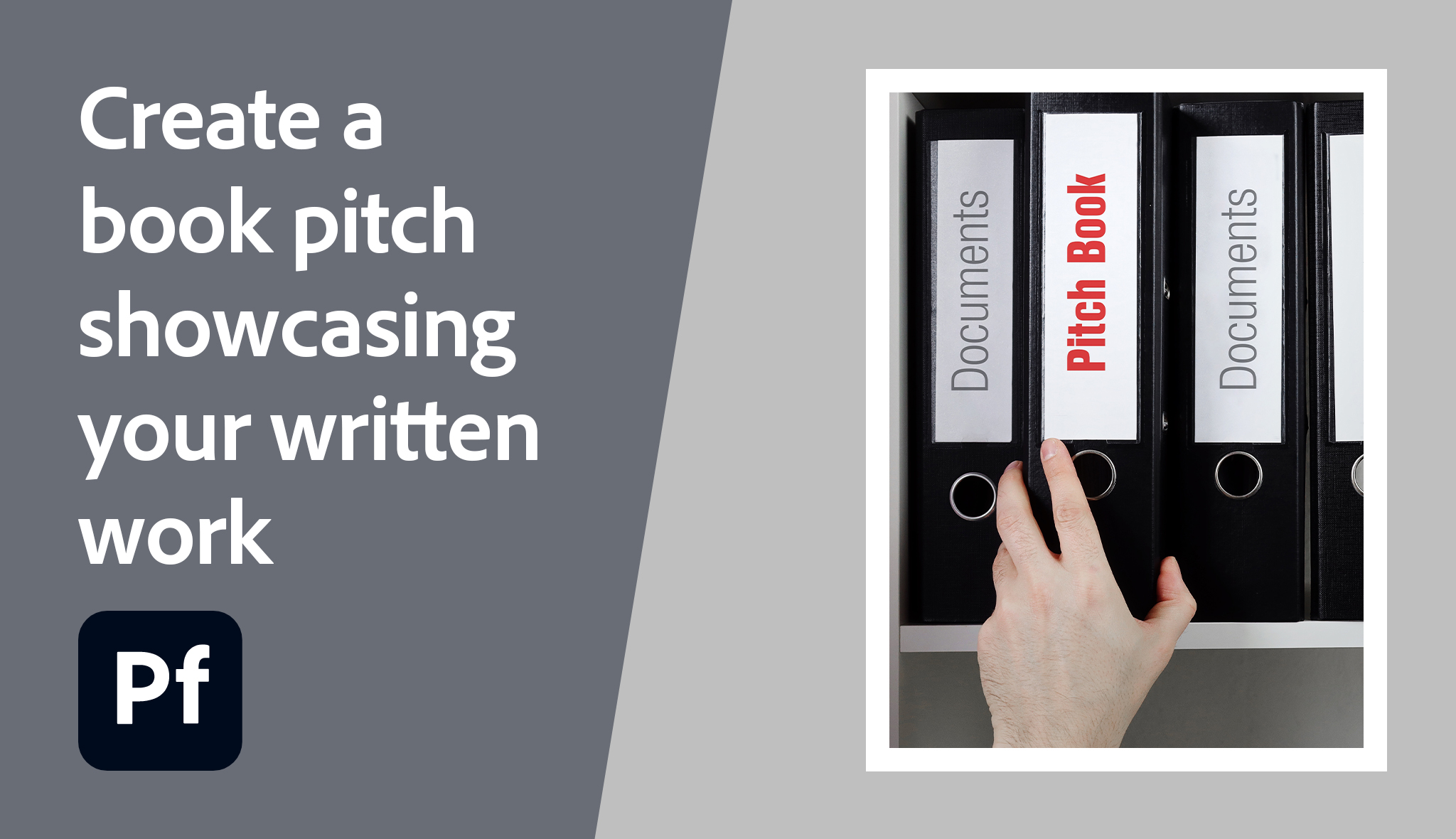 Create a book pitch showcasing your written work | Adobe Education Exchange