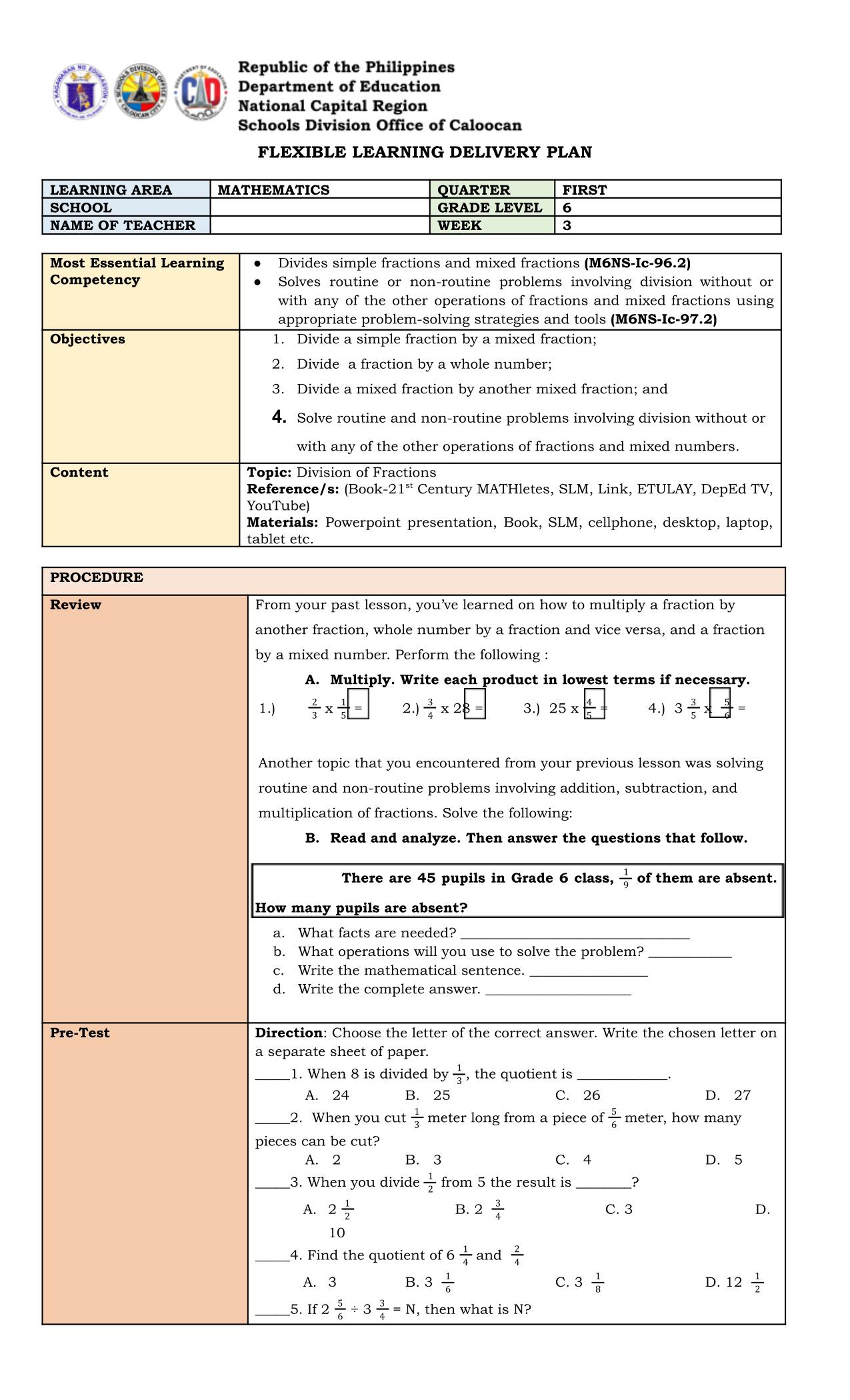 FLEXIBLE LEARNING DELIVERY PLAN | Adobe Education Exchange