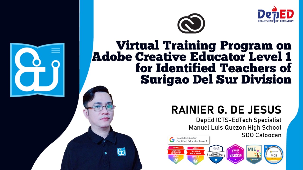 Virtual Training Program on Adobe Creative Educator Level 1 for | Adobe ...