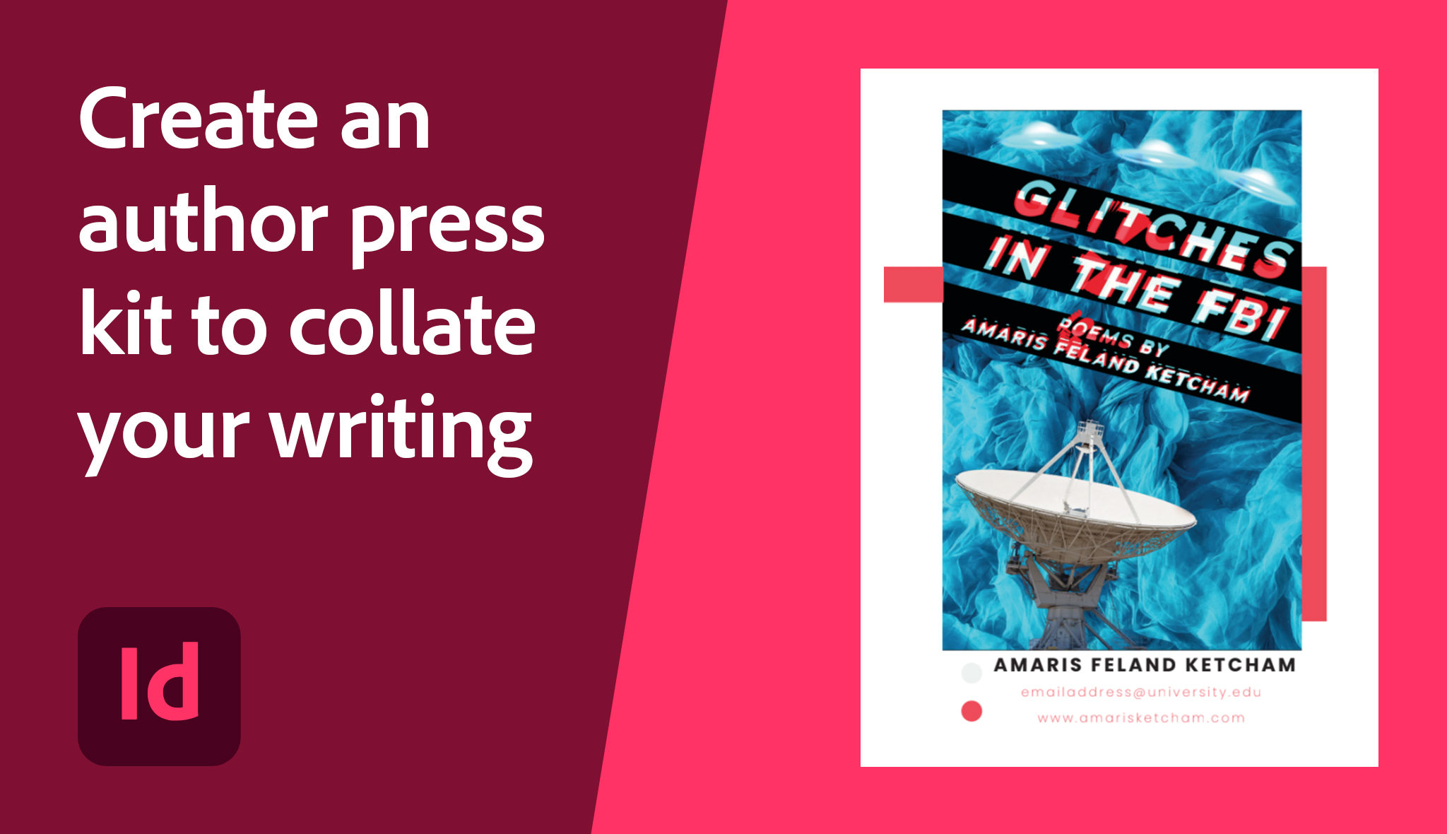 Create an author press kit to collate your writing | Adobe Education ...