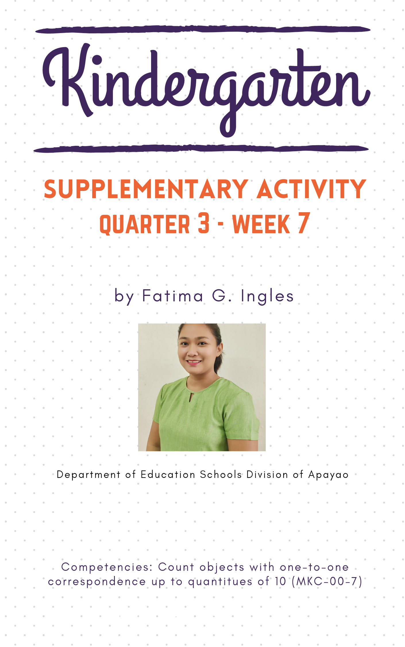 KINDERGARTEN Supplementary Activity Sheet | Adobe Education Exchange