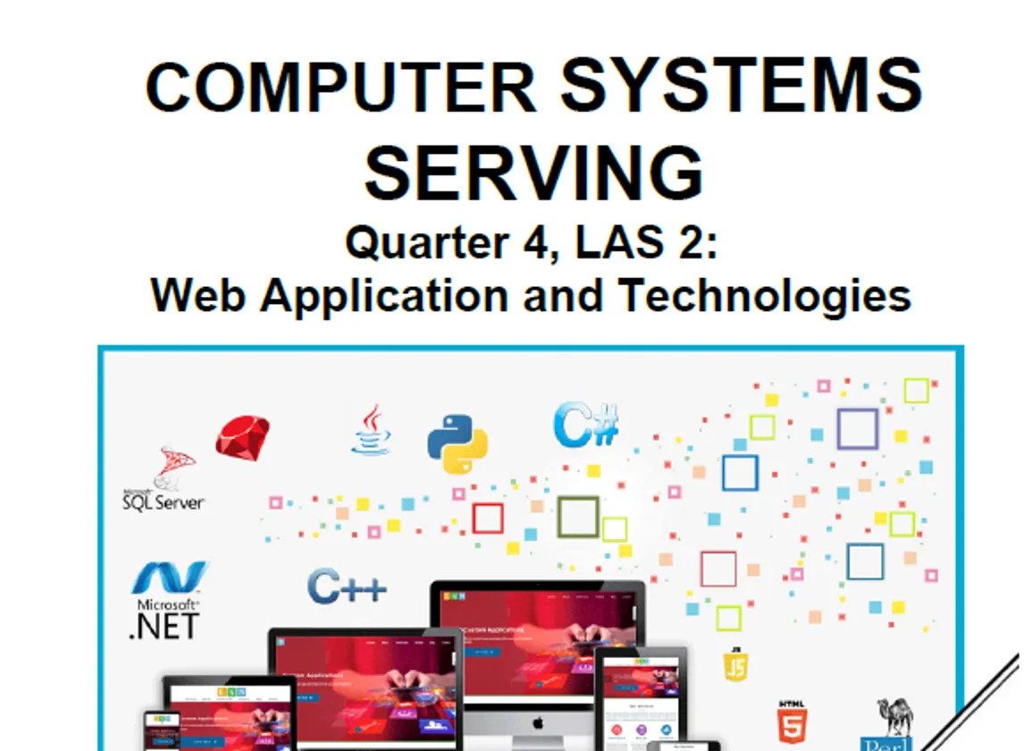 Computer System Servicing Quarter 4 | Adobe Education Exchange