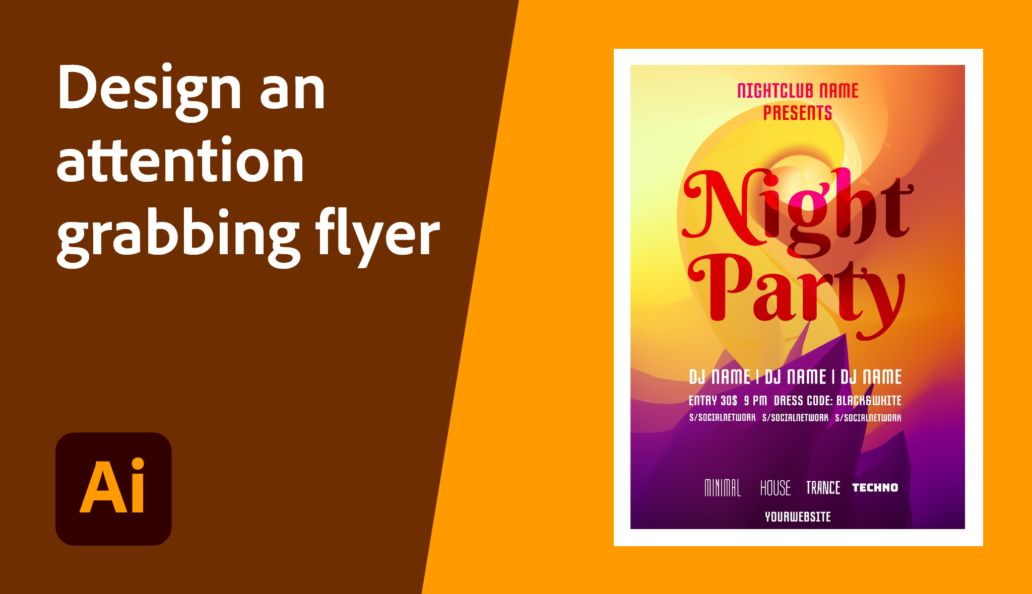 Design an attention-grabbing flyer | Adobe Education Exchange