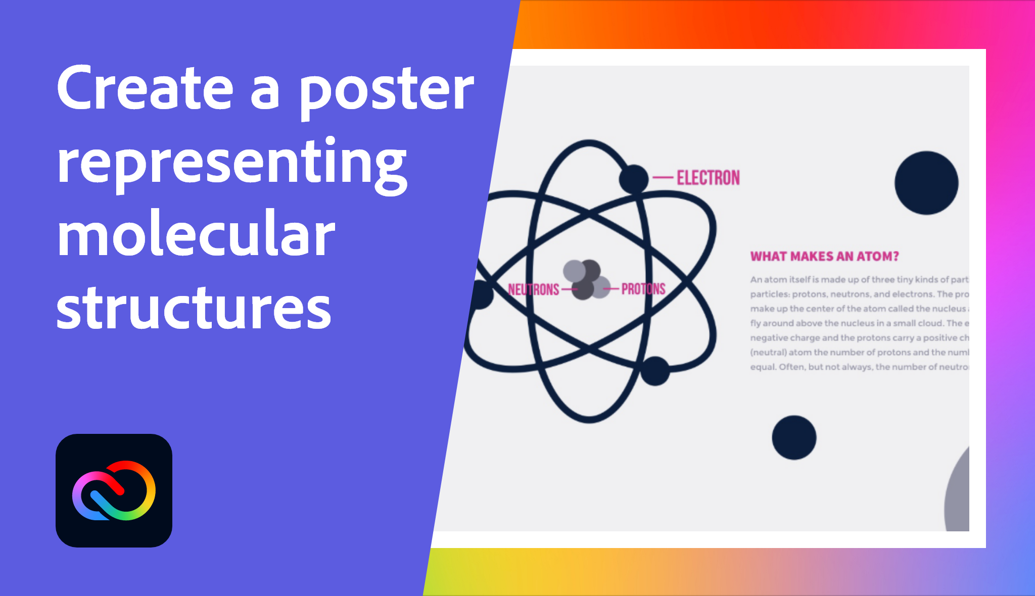 Create a poster representing molecular structures | Adobe Education ...