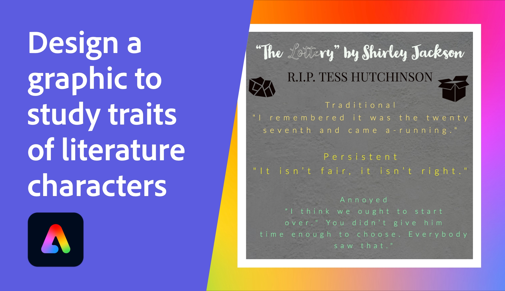 Analyze & Teach Character Traits in Literature | Adobe Education Exchange