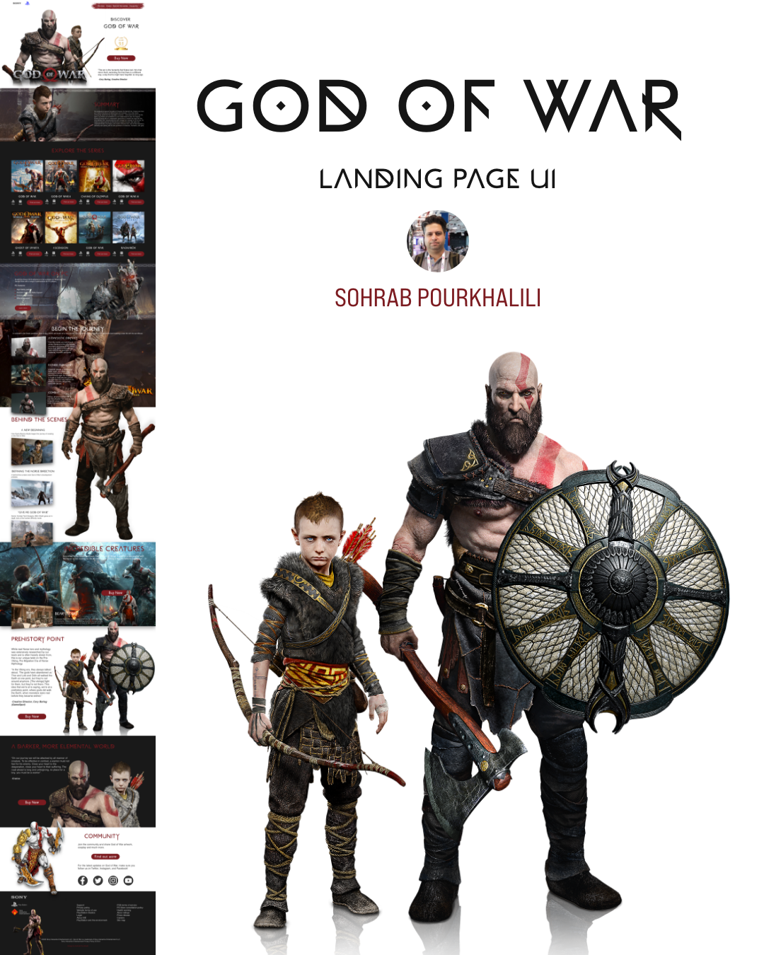 "God of War" Website Redesign | Adobe Education Exchange