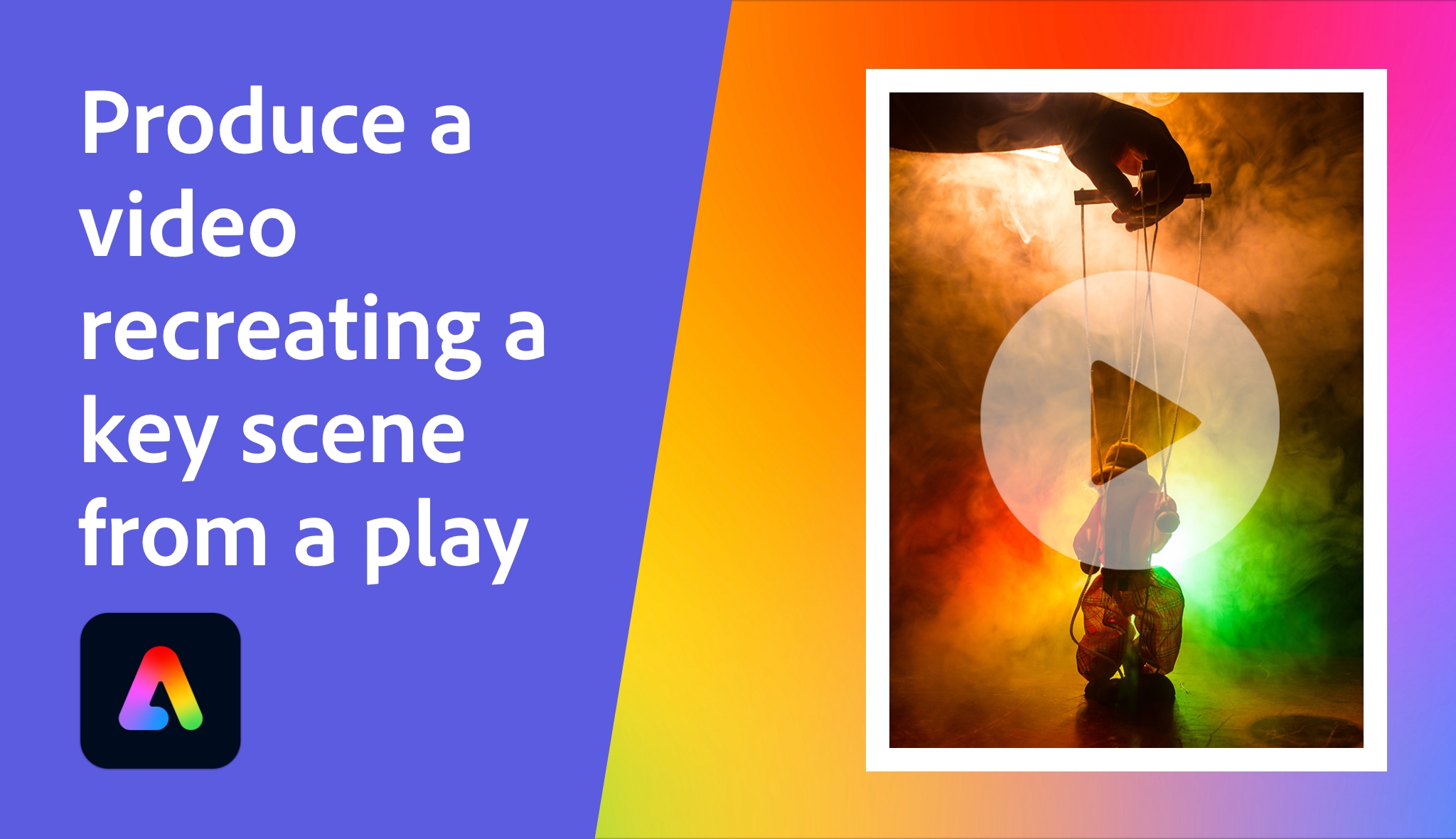 Produce a video recreating a key scene from a play | Adobe Education ...