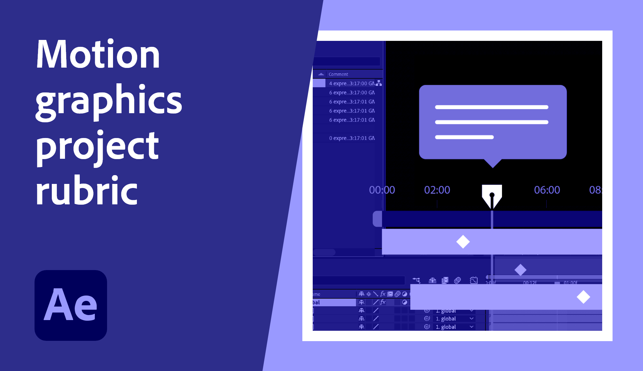 Assessment rubric for motion graphics projects | Adobe Education Exchange