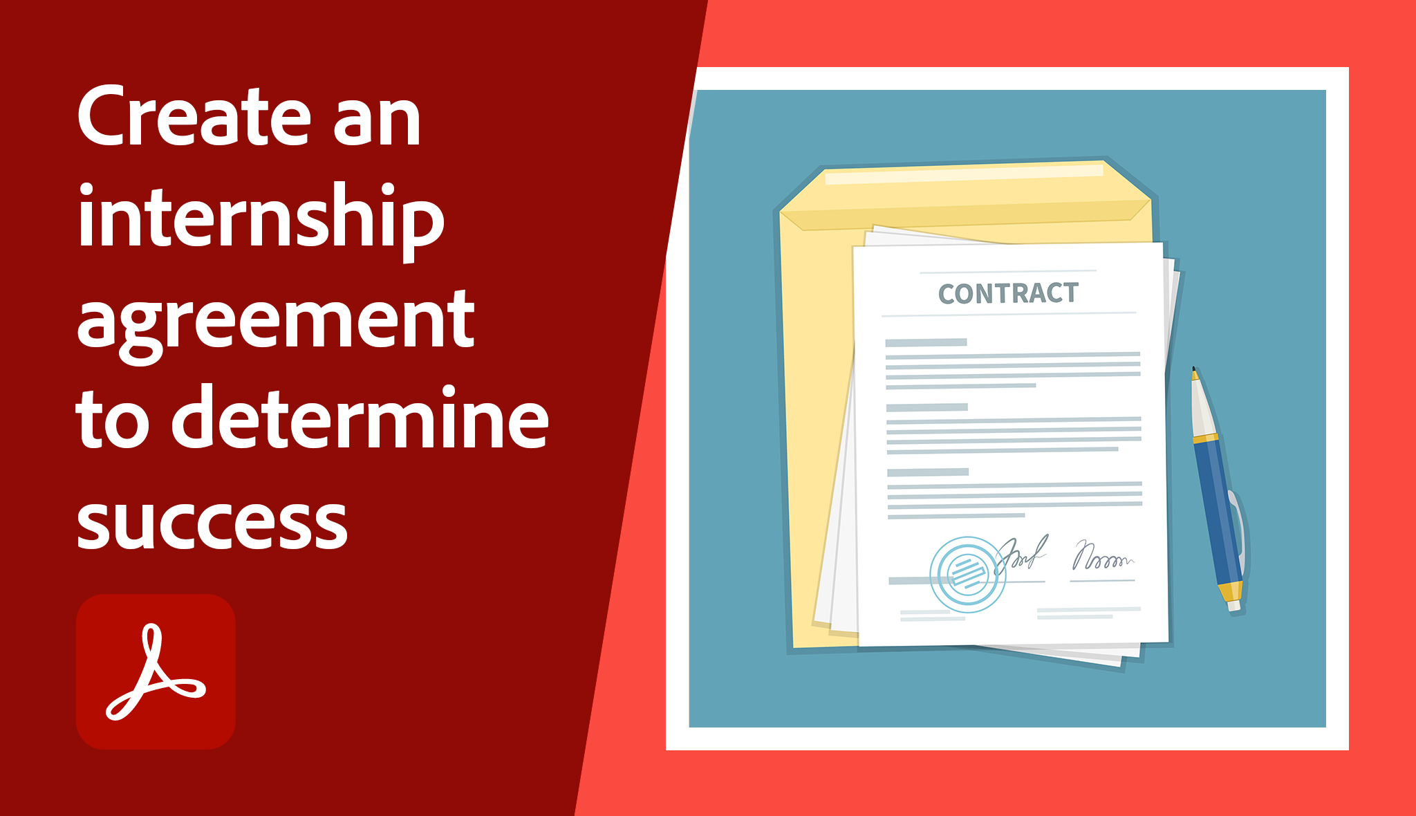 Create an internship agreement to determine success | Adobe Education ...