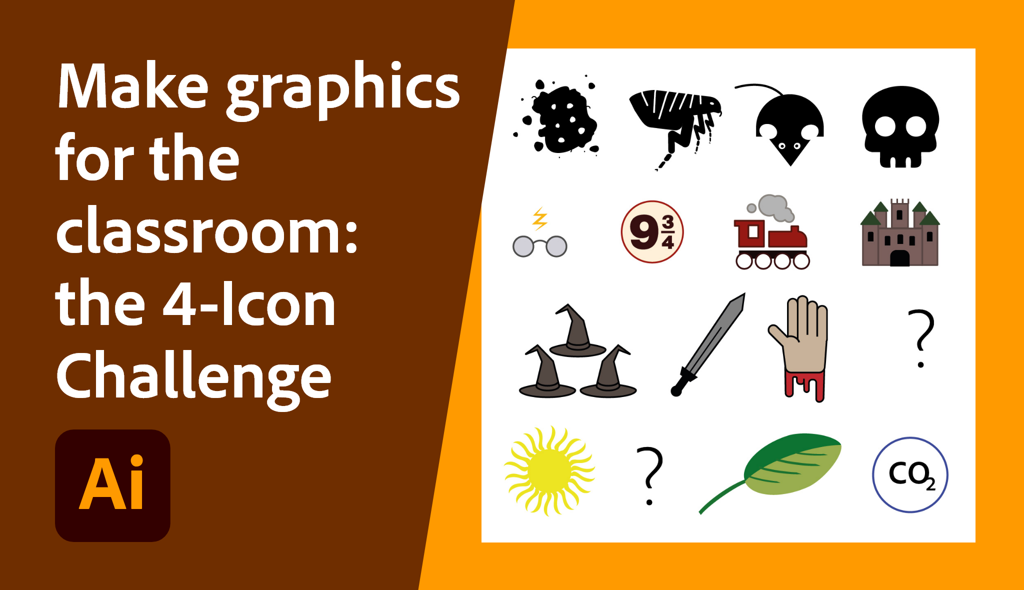 Make graphics for the classroom: the 4-Icon Challenge | Adobe Education ...