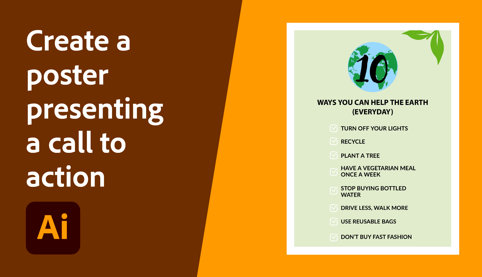 Create an awareness poster presenting a call to action | Adobe ...