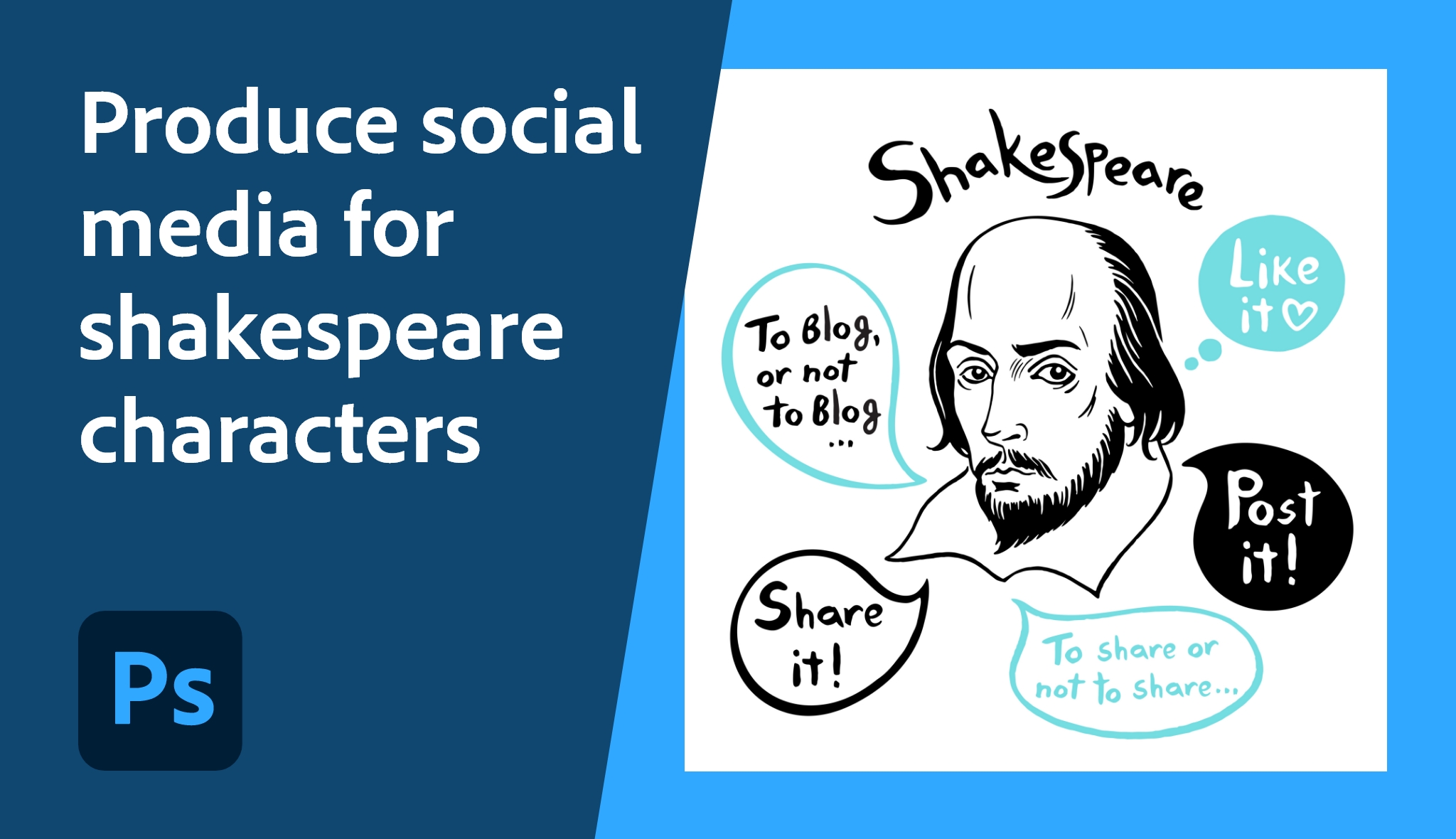 Produce social media for Shakespeare characters | Adobe Education Exchange