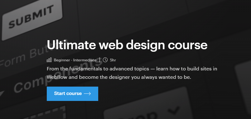 Ultimate web design course - Webflow | Adobe Education Exchange