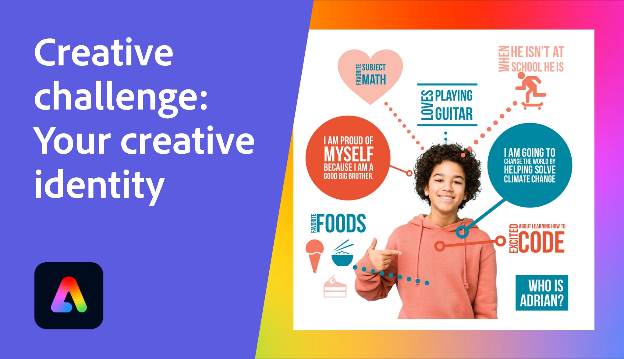 Creative challenge: Your creative identity | Adobe Education Exchange
