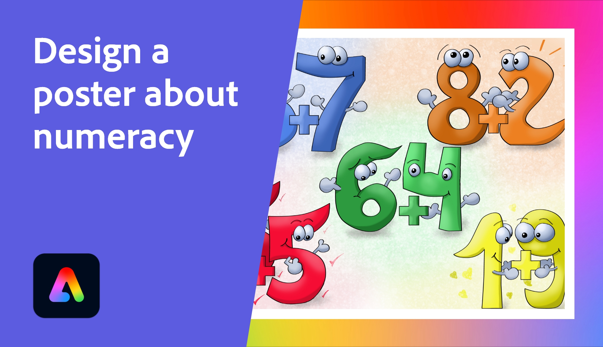 Design a poster about numeracy | Adobe Education Exchange