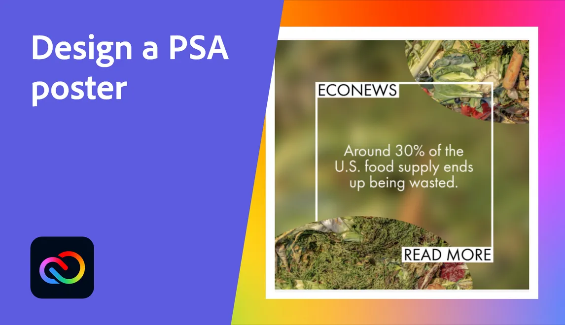Design a public service announcement poster | Adobe Education Exchange