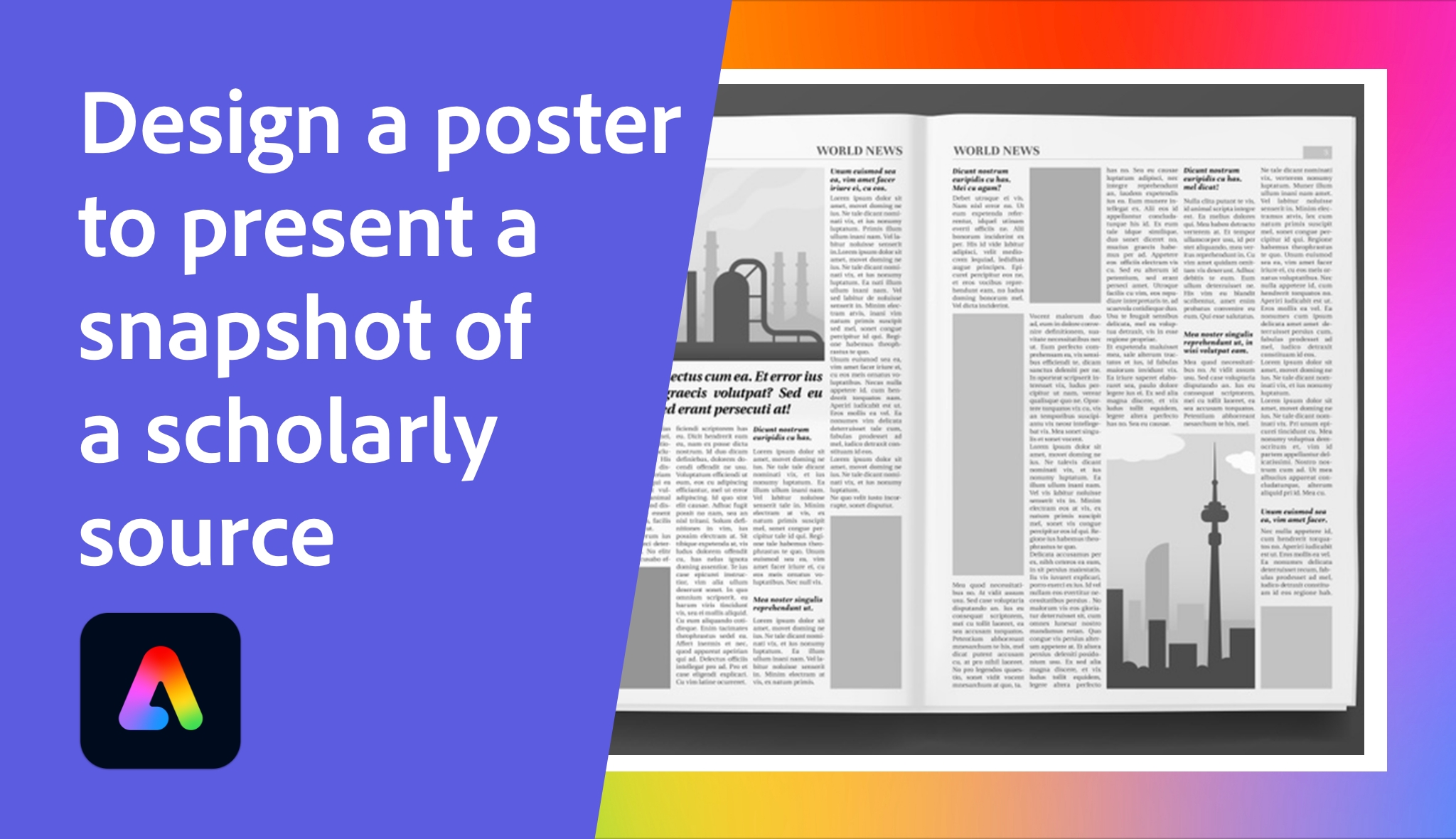Design a poster to present a snapshot of a scholarly source | Adobe ...