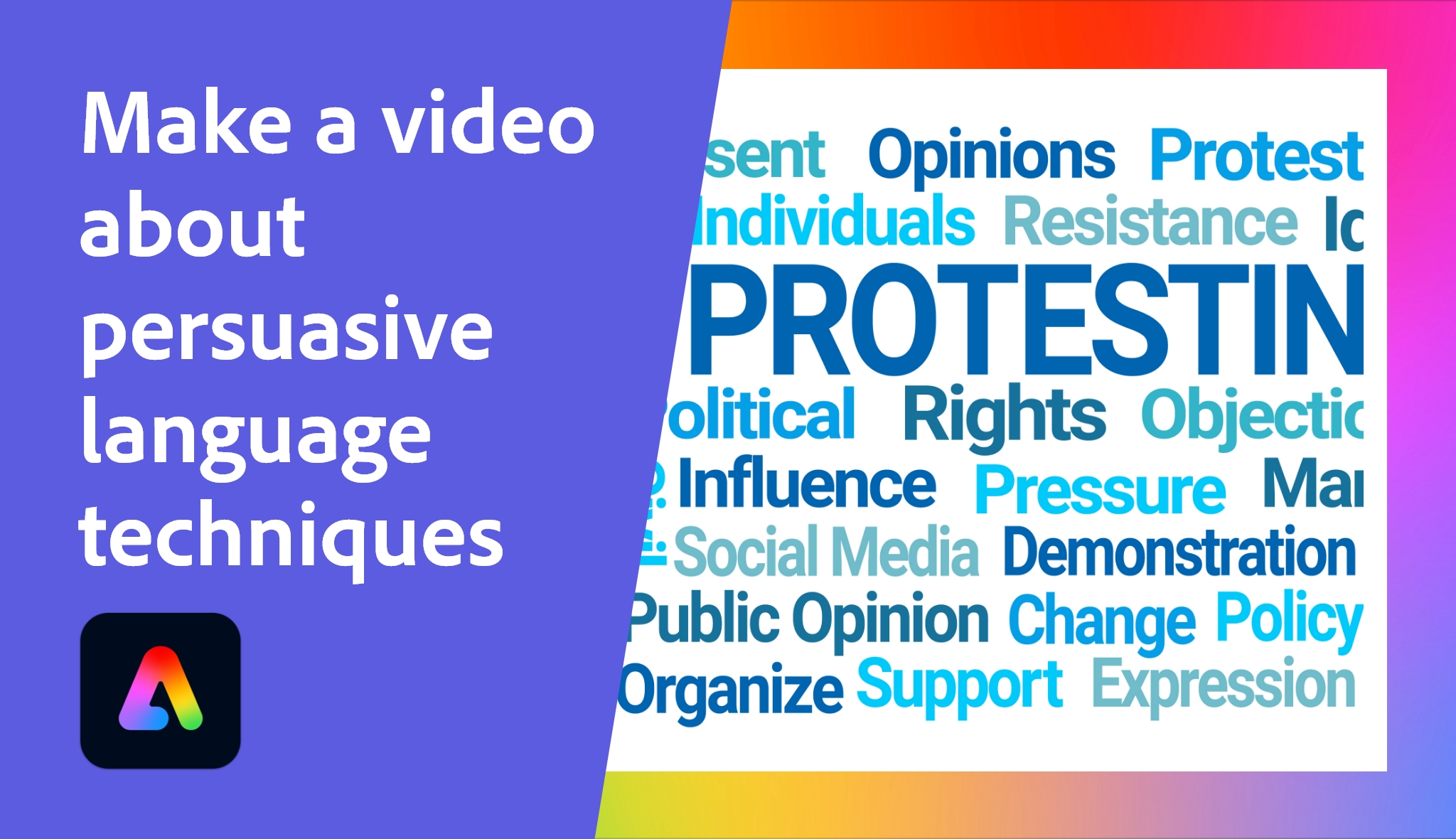 Make a video about persuasive language techniques | Adobe Education ...
