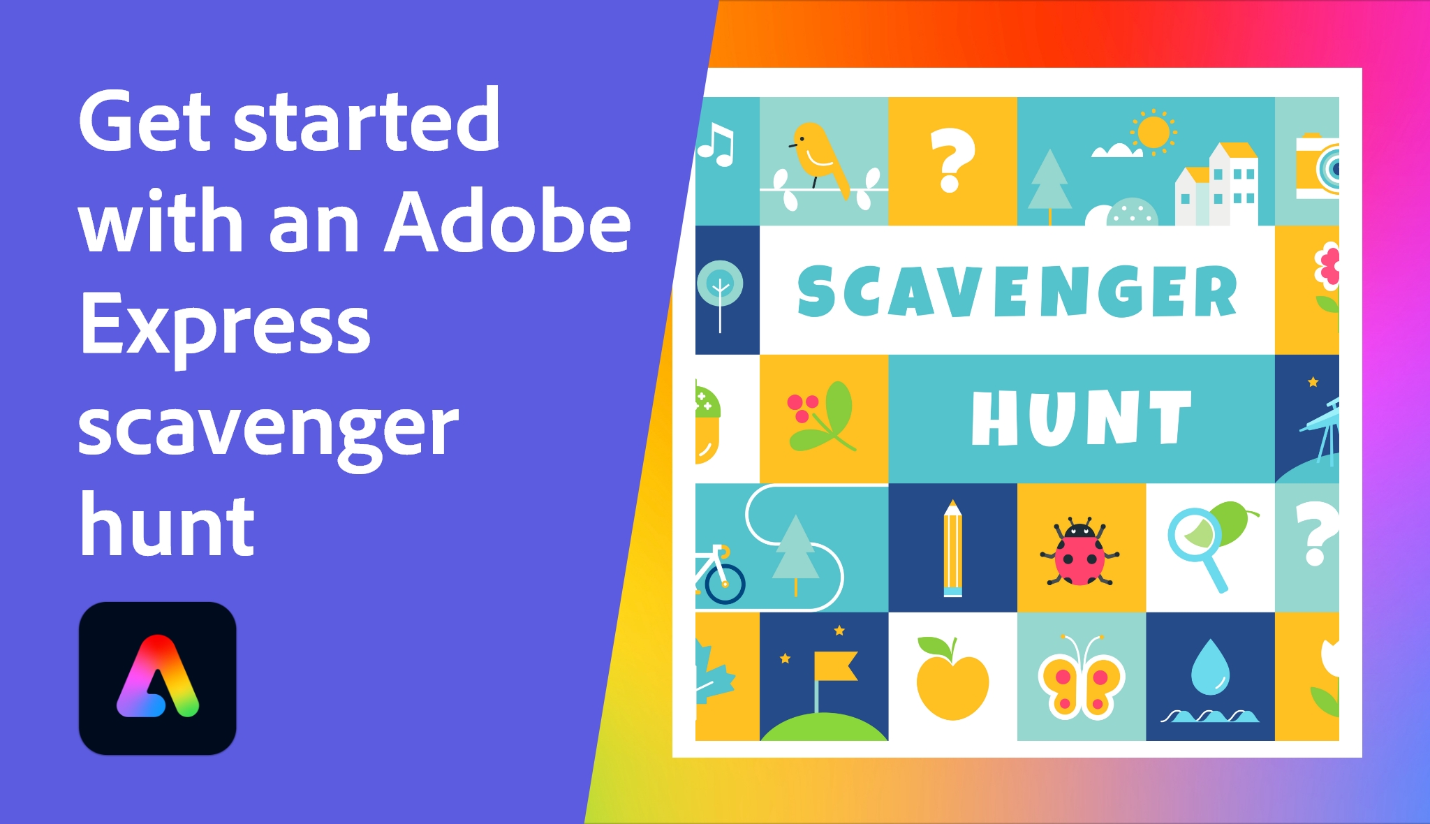 Get started with an Adobe Express scavenger hunt | Adobe Education Exchange