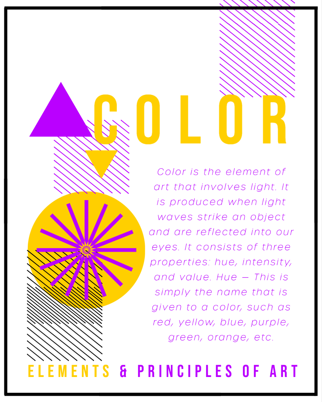 Elements and Principles of art Poster Design | Adobe Education Exchange