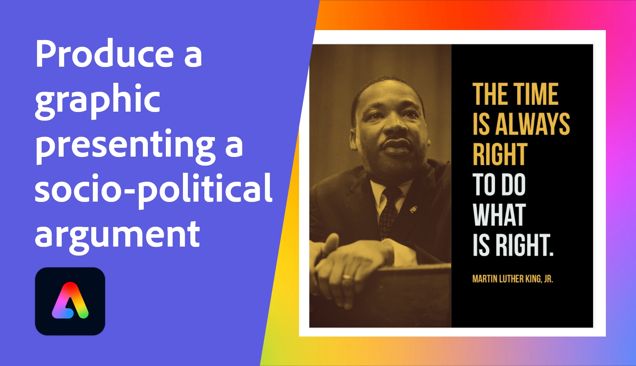 Produce a graphic presenting a socio-political argument | Adobe ...