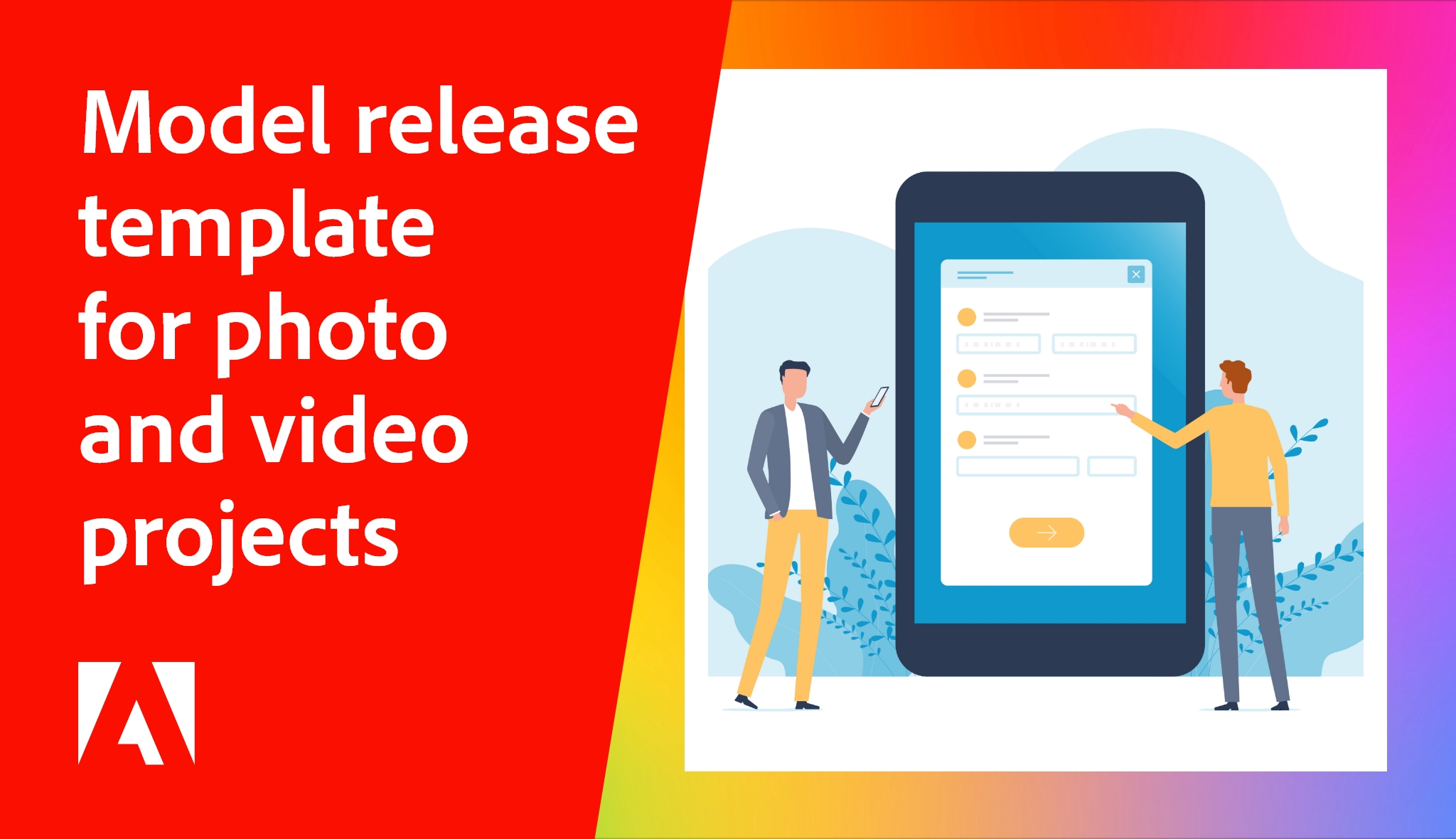 Model release template for photo and video projects | Adobe Education ...
