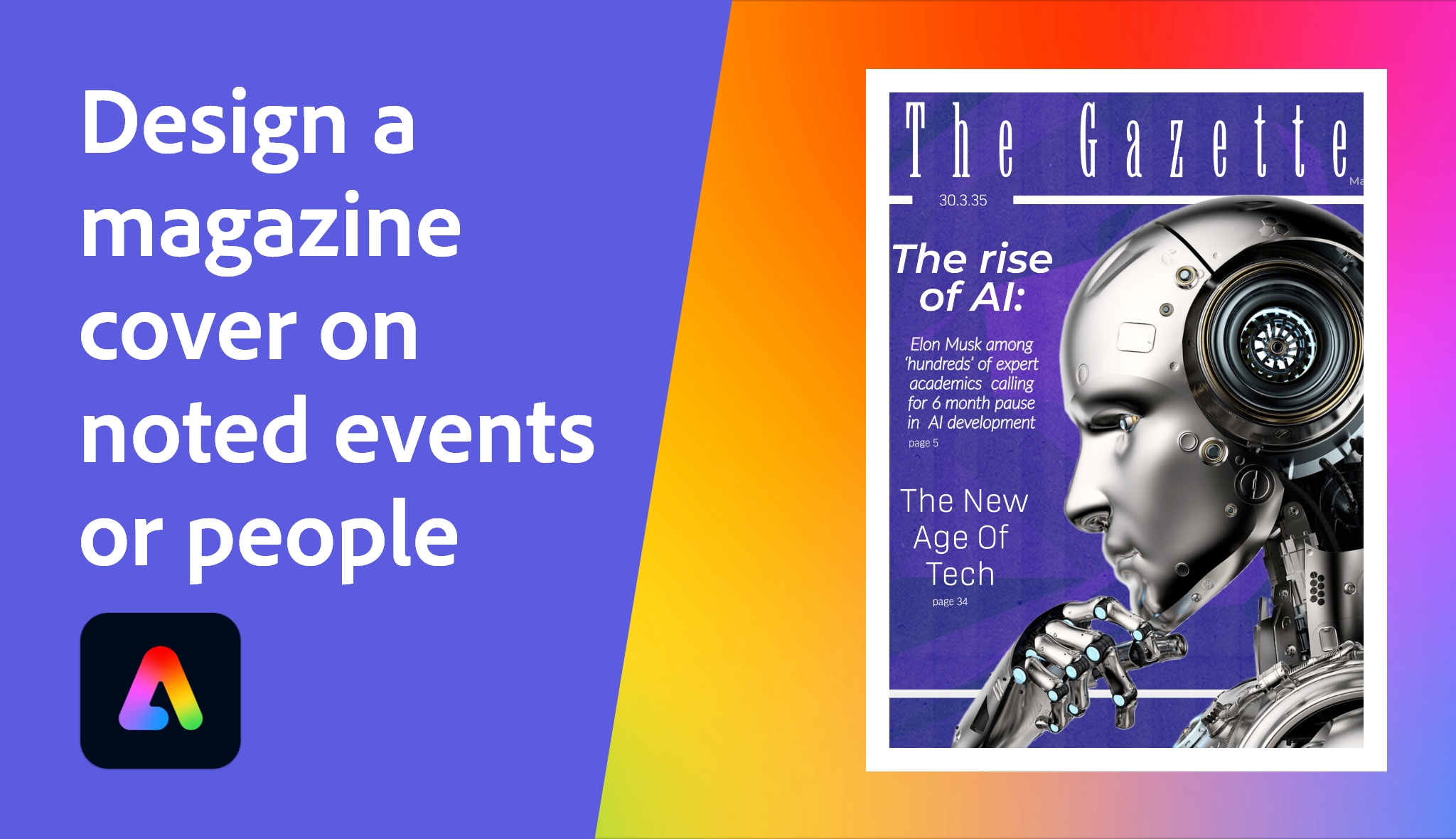 Design a magazine cover on noted events or people | Adobe Education ...
