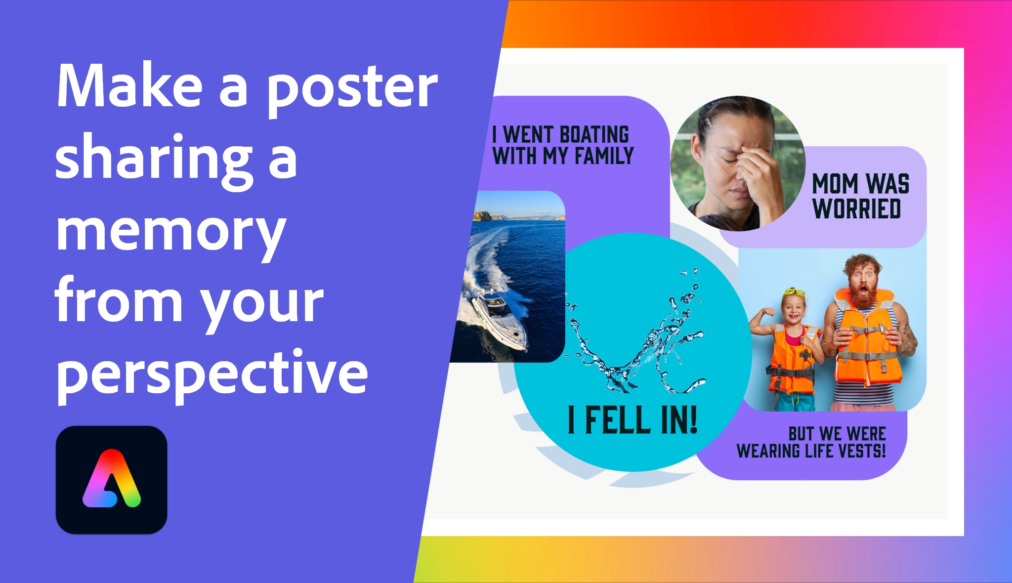 Make a poster sharing a memory from your perspective | Adobe Education ...
