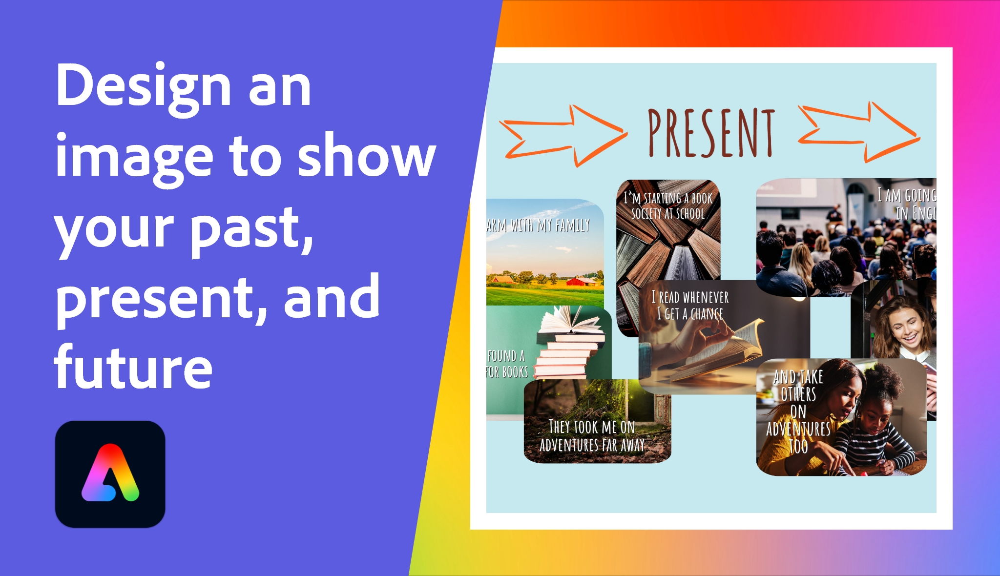 Design an image to show your past, present, and future | Adobe ...