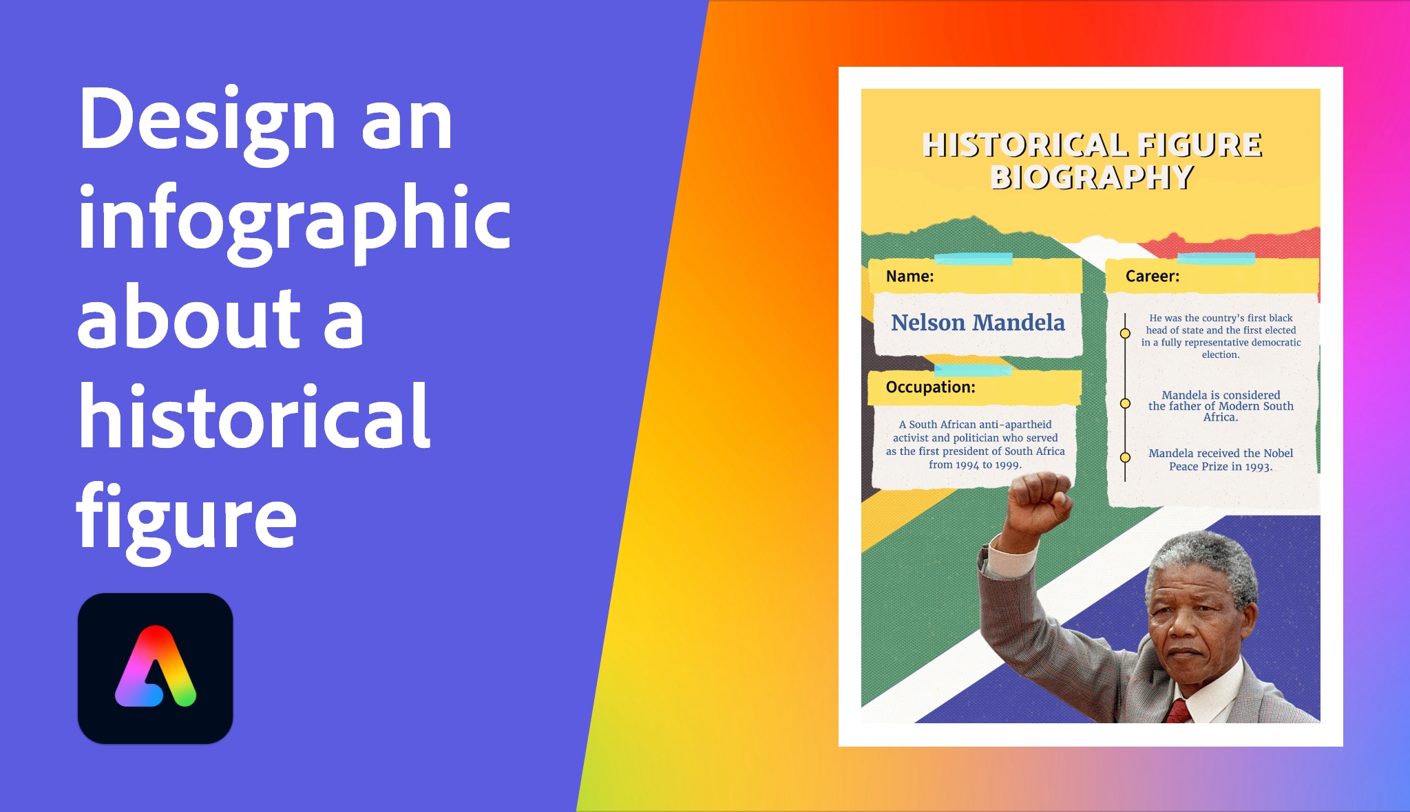 Design an infographic about a historical figure | Adobe Education Exchange