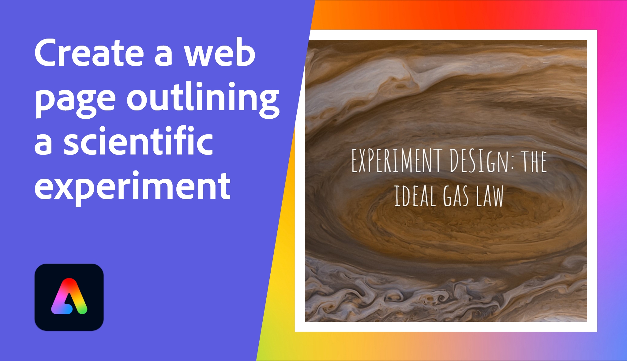 Create a web page outlining a scientific experiment | Adobe Education ...
