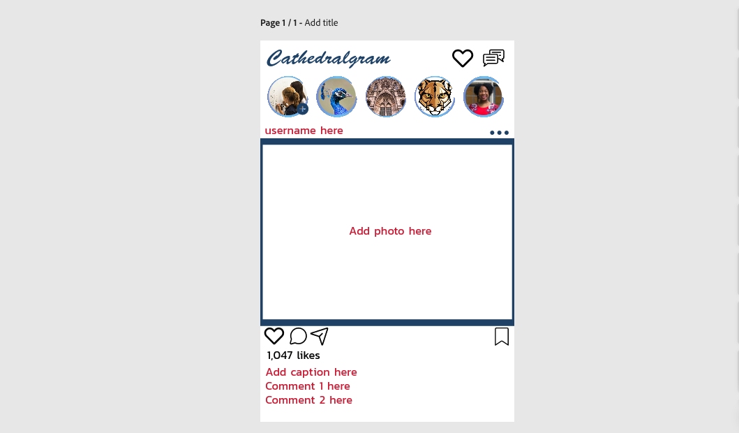 Insta-template | Adobe Education Exchange